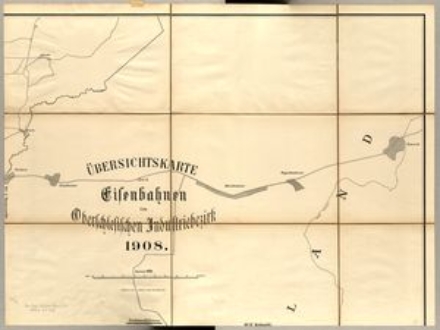 Titel (Übersichtskarte der Eisenbahnen im Oberschlesischen ...